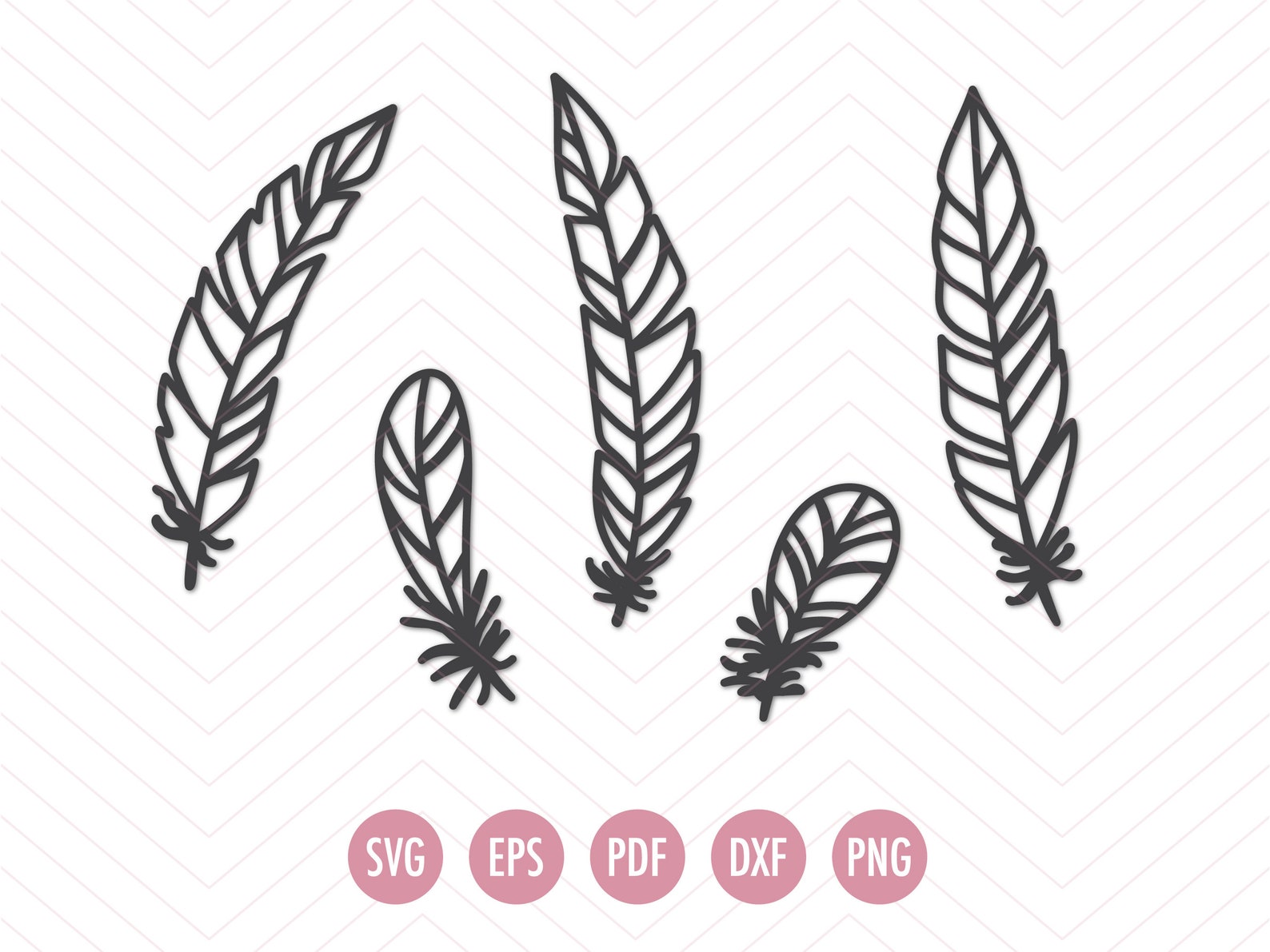 Feder digitale Datei / Clipart (pdf dxf svg png eps) für Silhouette ...