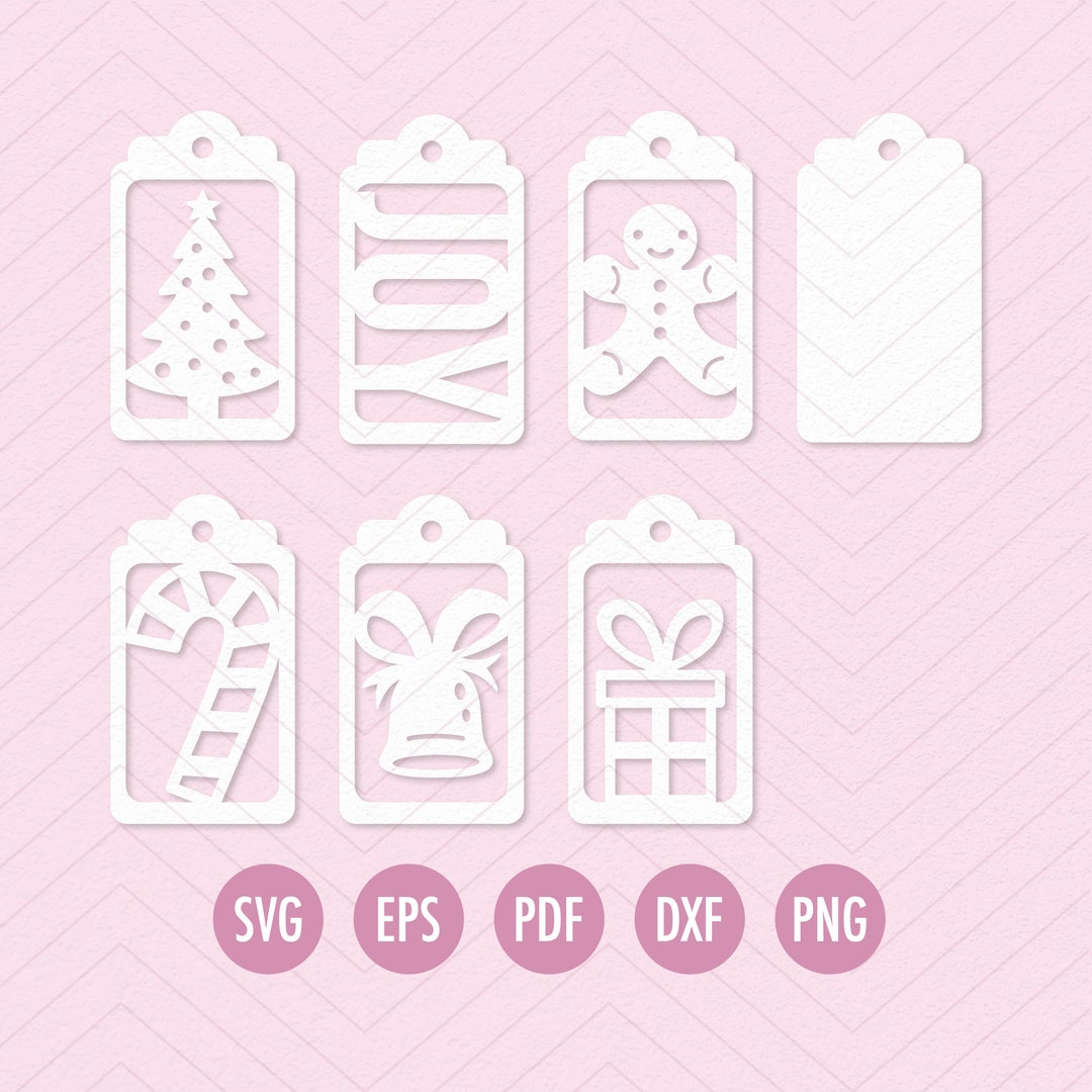 Christmas Tags SVG, Christmas Cricut Tags, Papercut Tags, Gift Tags ...