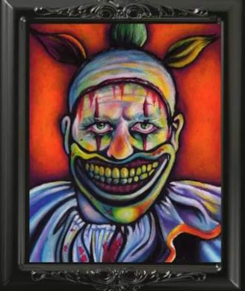 AHS Freakshow Twisty the Clown Fine Art Giclee Print American Horror ...