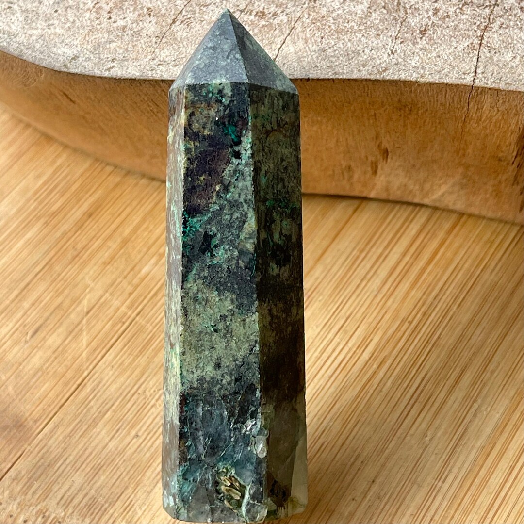 Quantum Quattro Silica Tower | Malachite, Dioptase, Chrysocolla ...