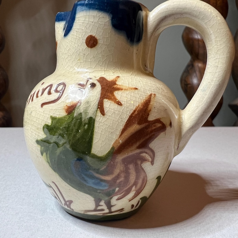 Vintage Pottery Cockerel - Etsy UK