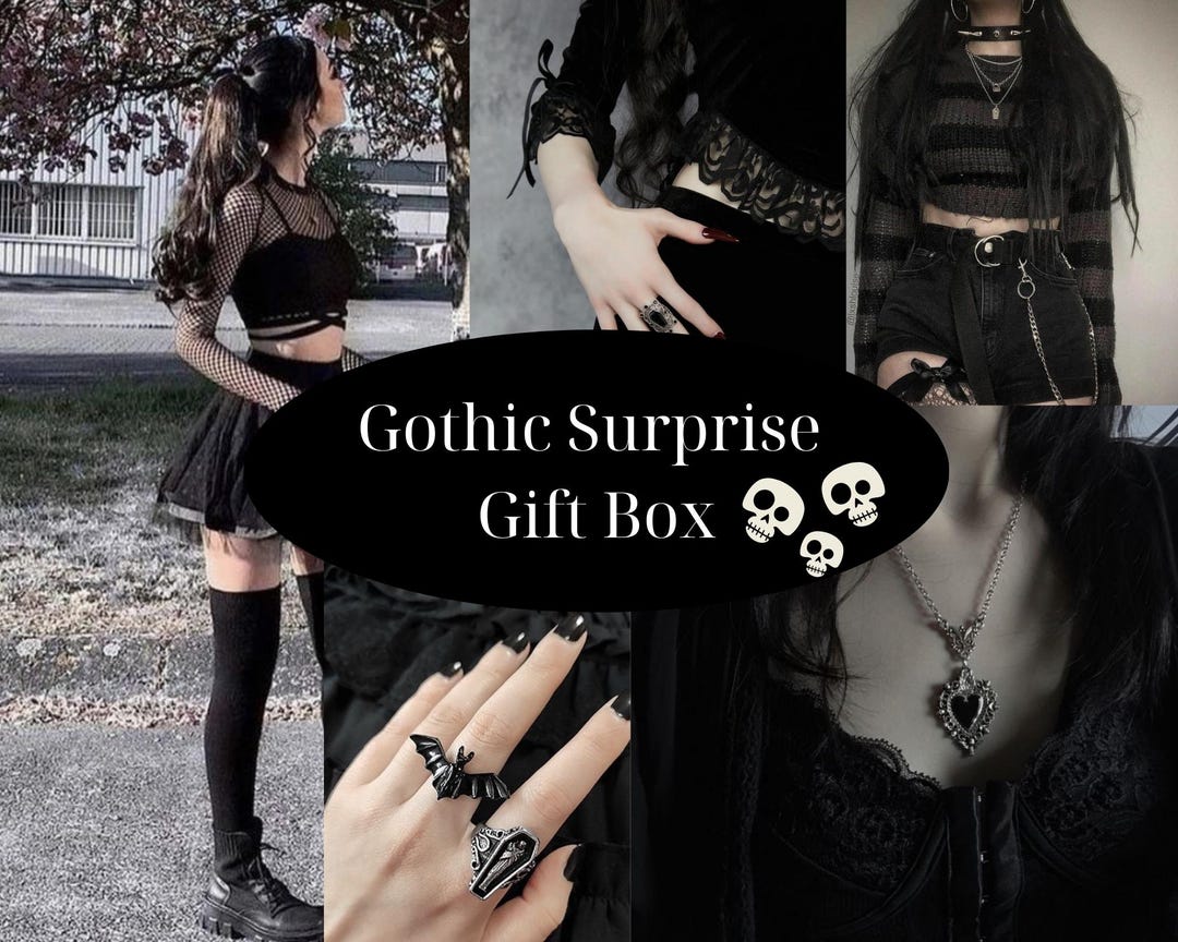 Gothic Surprise Bundle Box Thrifted Clothing Box Vintage Clothes Box ...