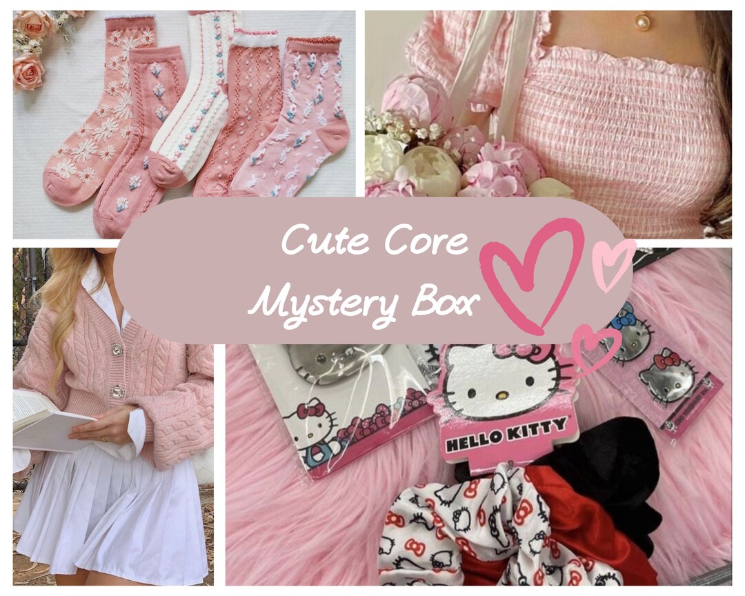 Cute Core Mystery Boxgirly Mystery Boxpinky Surprise Boxbirthday Gift ...