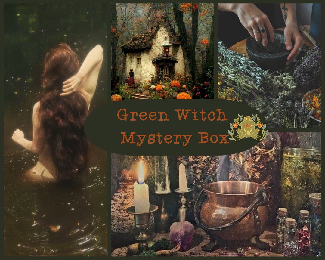 Green Witch Mystery Boxgreen Witch Craft Surprise Box - Etsy Australia