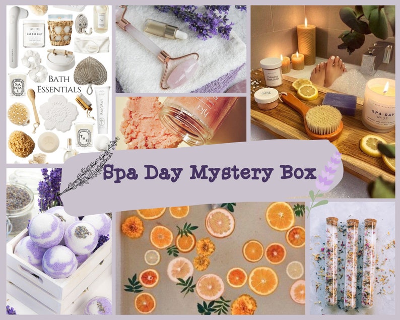 Mystery Spa Box Self Care Box Birthday Gift Box Pamper Box for - Etsy