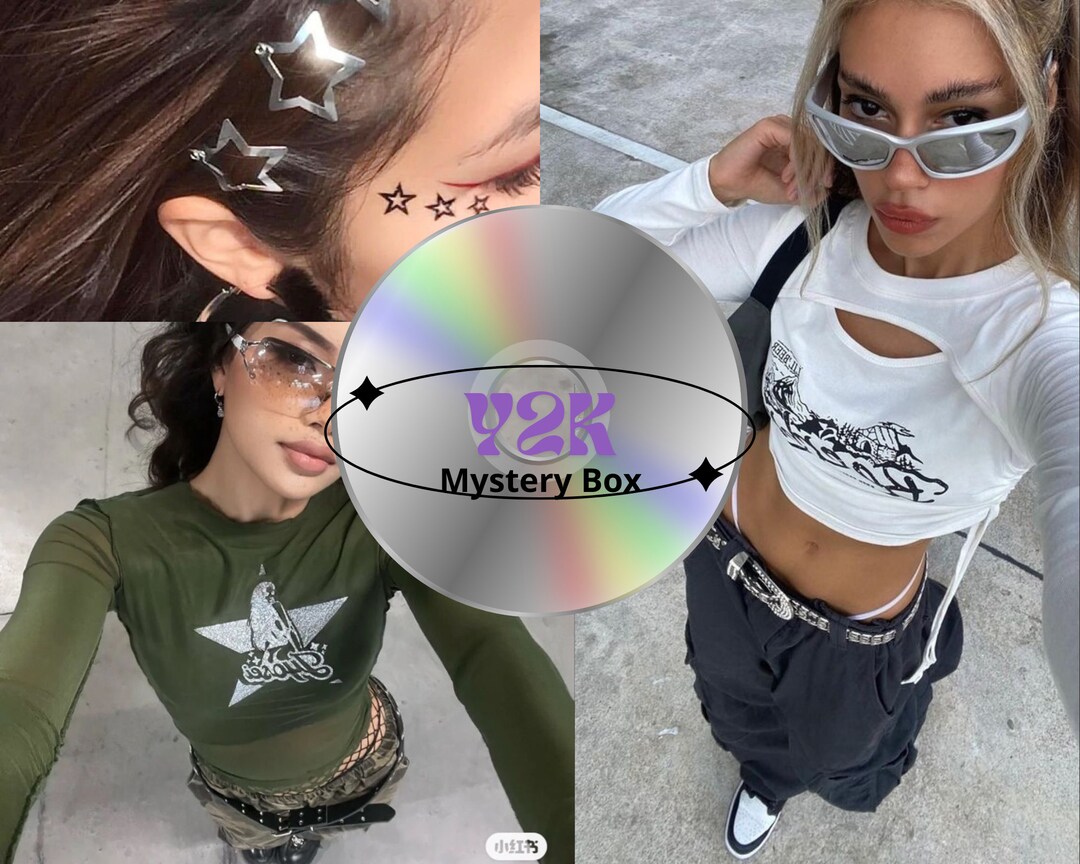 Y2K Style Mystery Box Mystery Boxthrifted Clothing Bundlesurprise Box ...