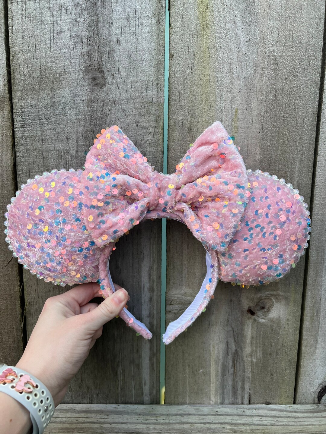 Pink Sugar Sequin Ears! - Etsy