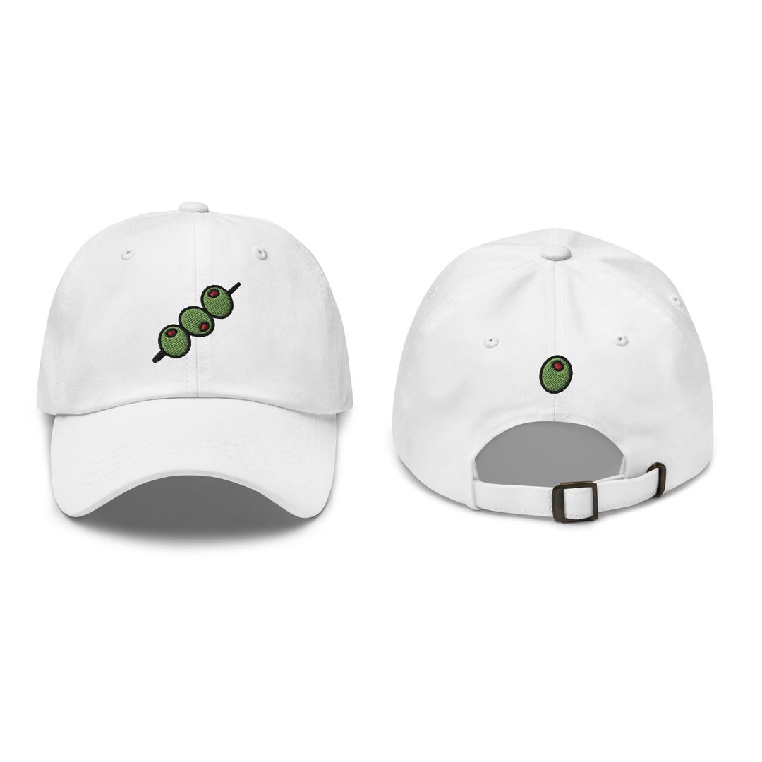 Olive Embroidered Baseball Cap, Olive Lover Gift, Cute Embroidered Hat ...