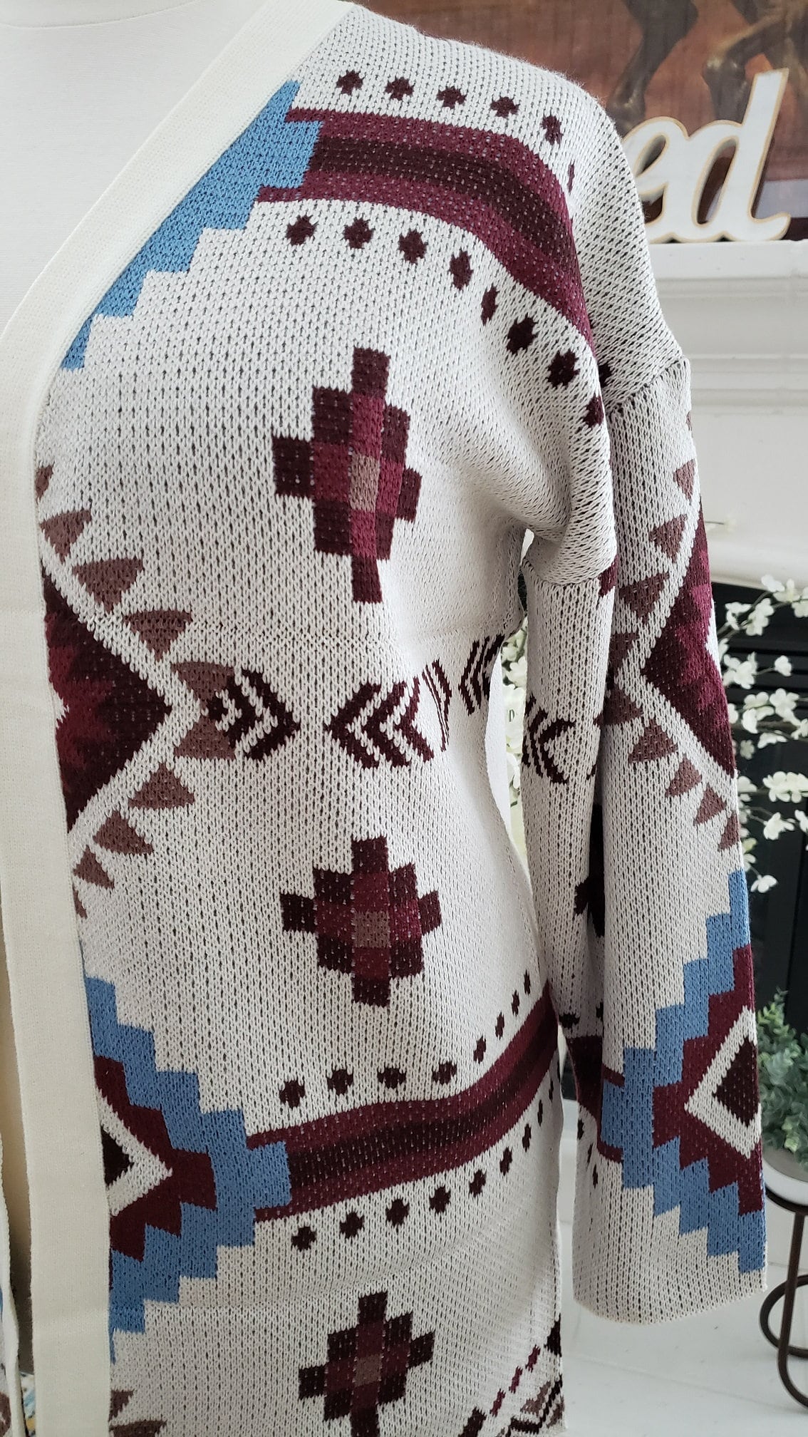 Aztec Navajo Southwestern Knit Cardigan Sweater Duster Top - Etsy