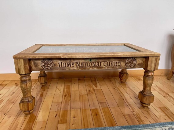 Military Shadow Box Coffee Table Handcrafted Unique Military - Etsy