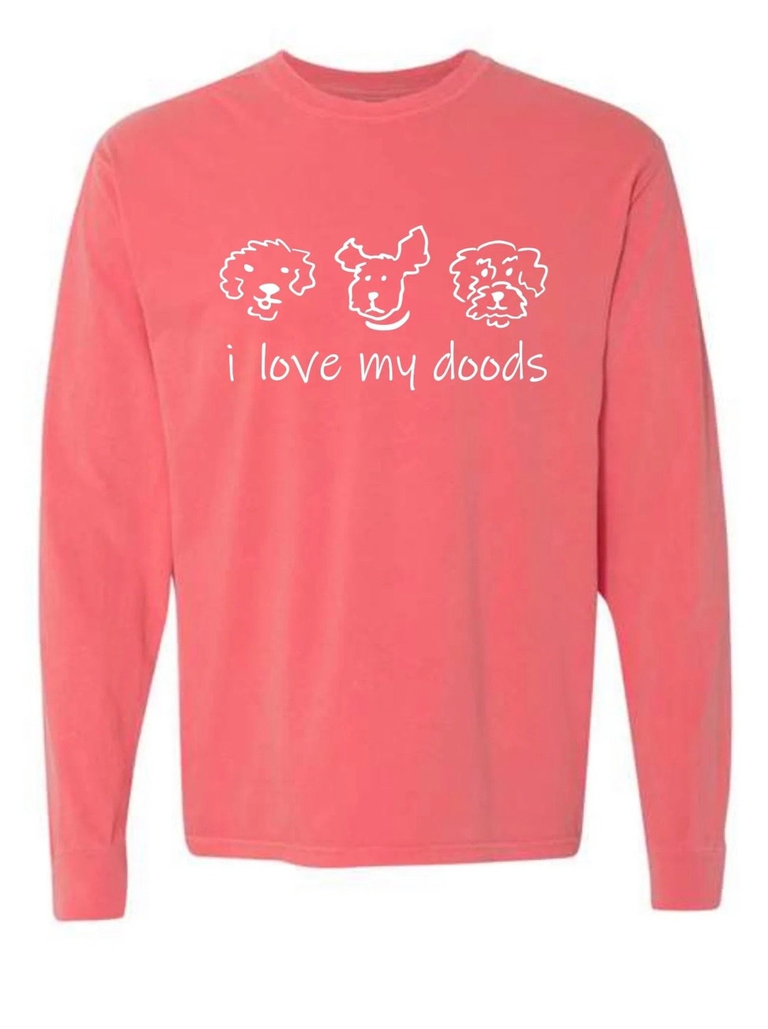 I Love My Doods Long Sleeve Tee Doodle Dog T-shirt - Etsy
