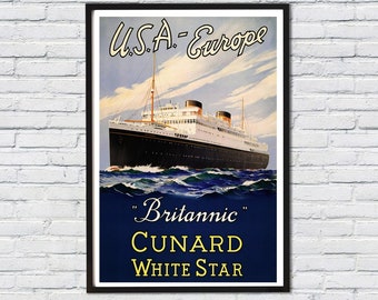 Cunard Poster Print - Etsy
