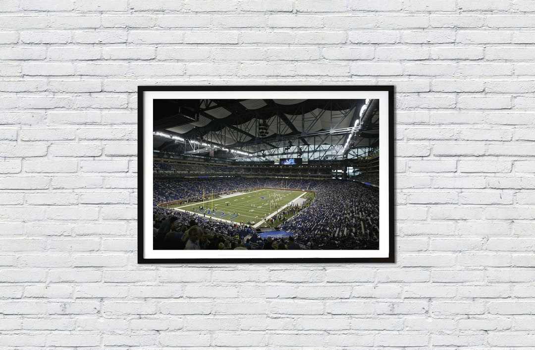 Spectator View Ford Field Stadium detroit Michigan United - Etsy