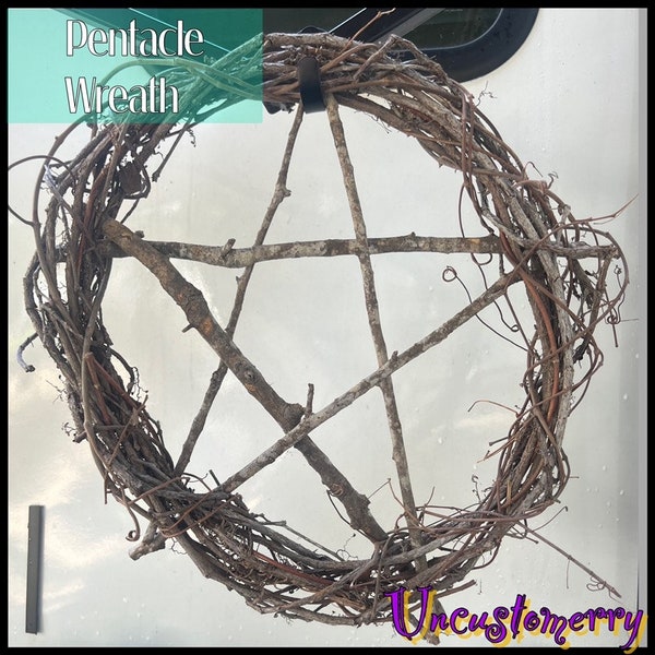 Pentacle Wreath for Front Door - Etsy