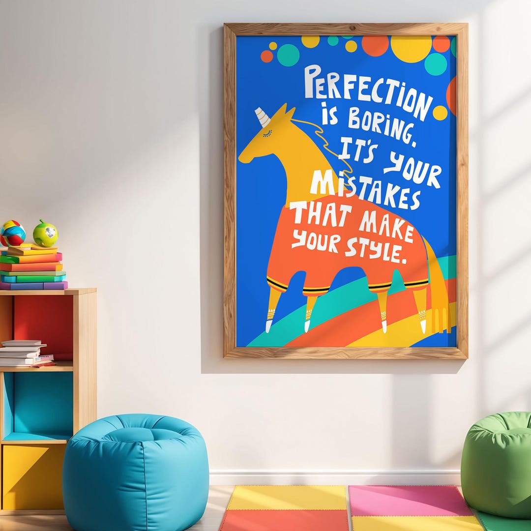 Positive Poster for Kids, Teacher School Classroom, Home Office, Art ...