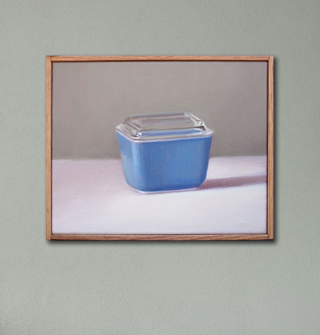 Still Life Painting of Pyrex Dish, Kitchen Wall Art, Hyperrealism 8x10 ...