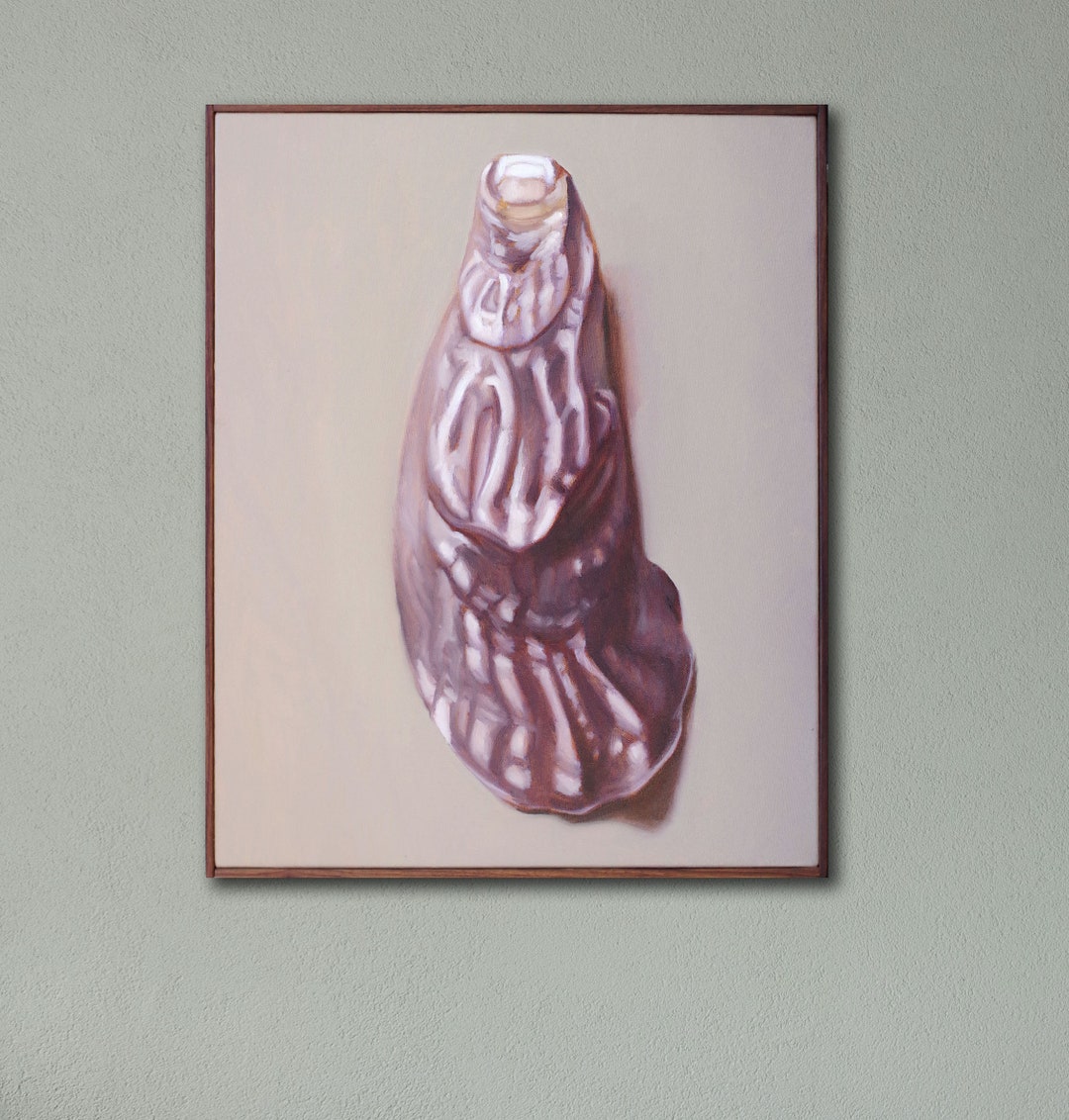 Realism Oil Painting | Oyster Shell Still Life, 16x20, Framed - Etsy