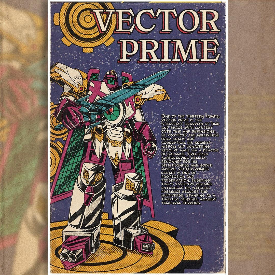 11x17 Vector Prime Comic Inspired Poster - Etsy