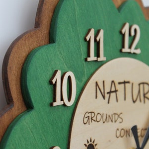 Art Wall Clock With Numbers, Tree, Wood, Colorful, Fun, Encouraging - Etsy