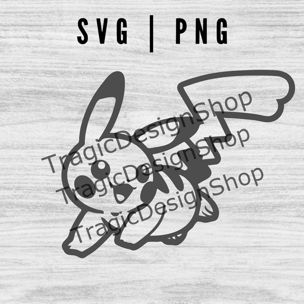 Pikachu Svg - Etsy
