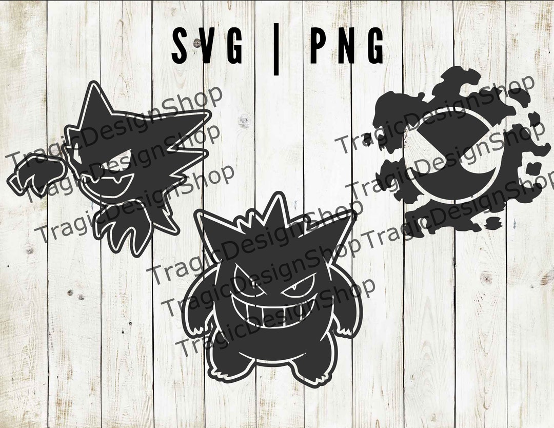 Pokemon Halloween,gengar Svg, Haunter Svg, Pokemon Svg, Pokemon, Gengar ...