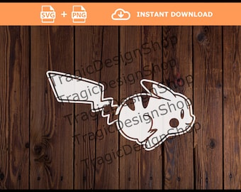 Pikachu svg, pikachu silueta, pokemon svg, pokemon, pikachu, pikachu cricut svg, imágenes ...