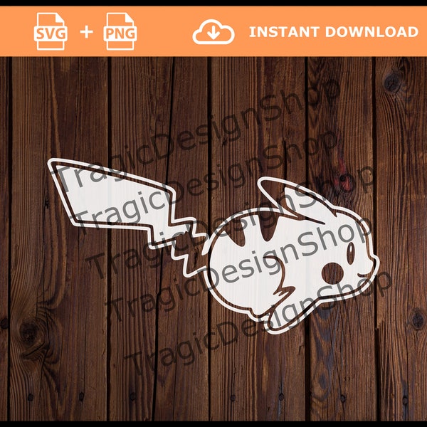 Pikachu Outline - Etsy