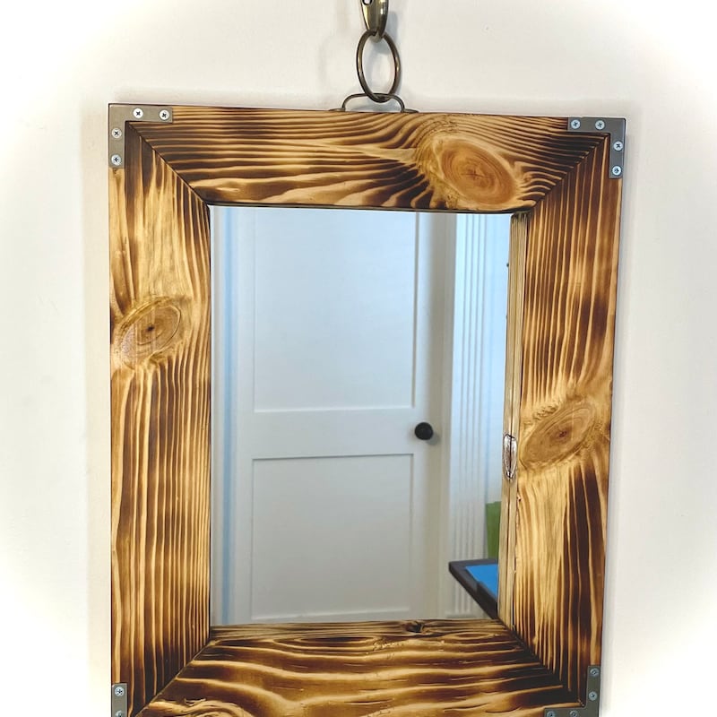 Rustic Mirror - Etsy
