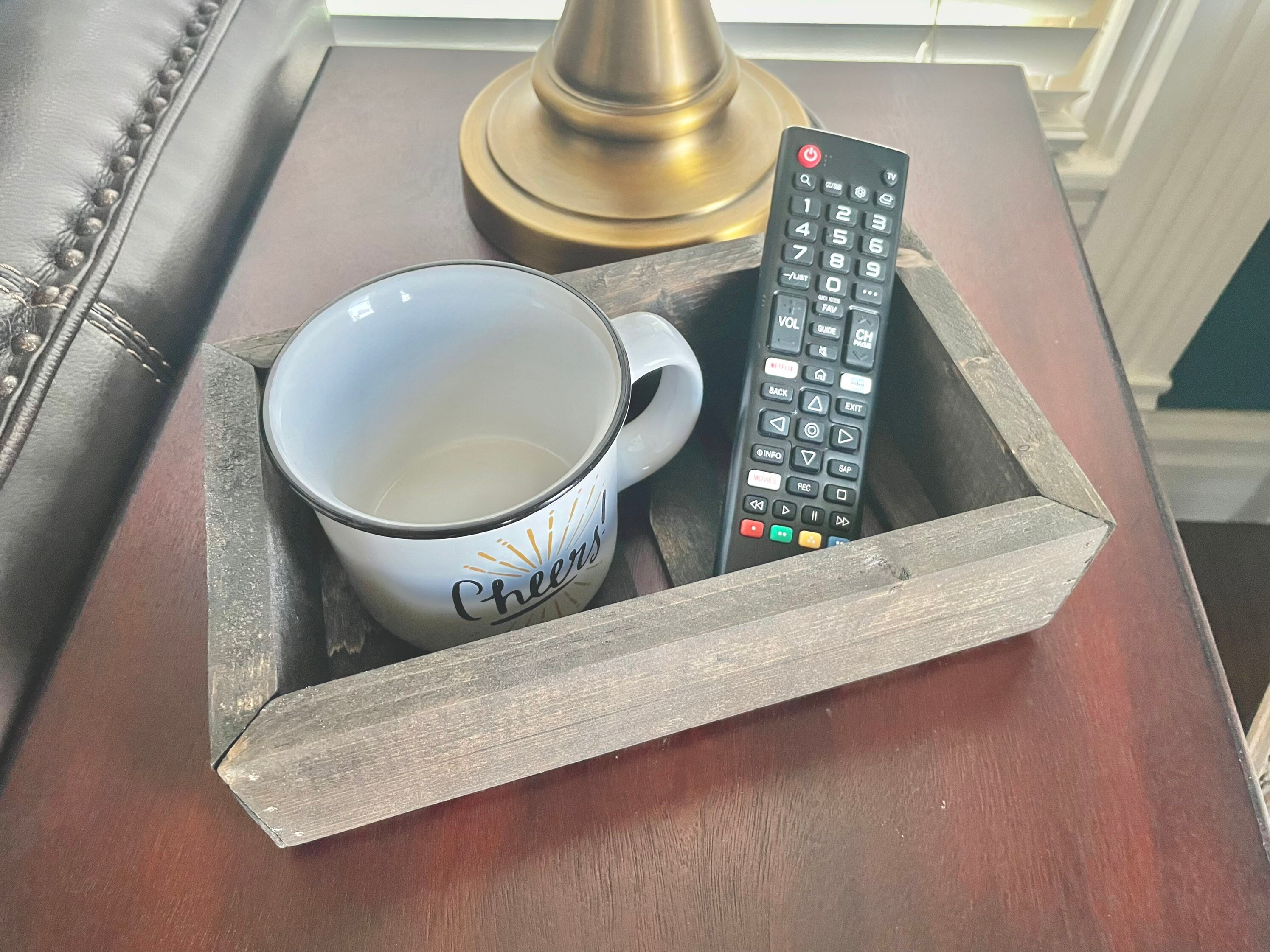 Turquoise Dark Wood Box With Slat Bottom, Pallet Box, Wooden Slatted ...