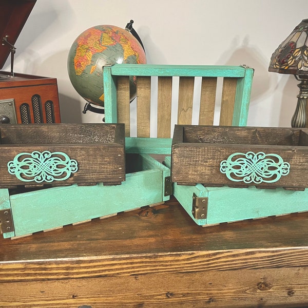 Wood Slat Boxes - Etsy