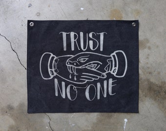 Trust No One Art | Etsy