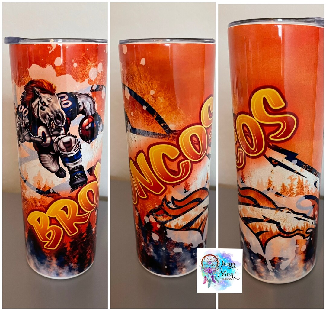 Denver Broncos, 20oz Tumbler, Stainless Steel, Sublimation - Etsy