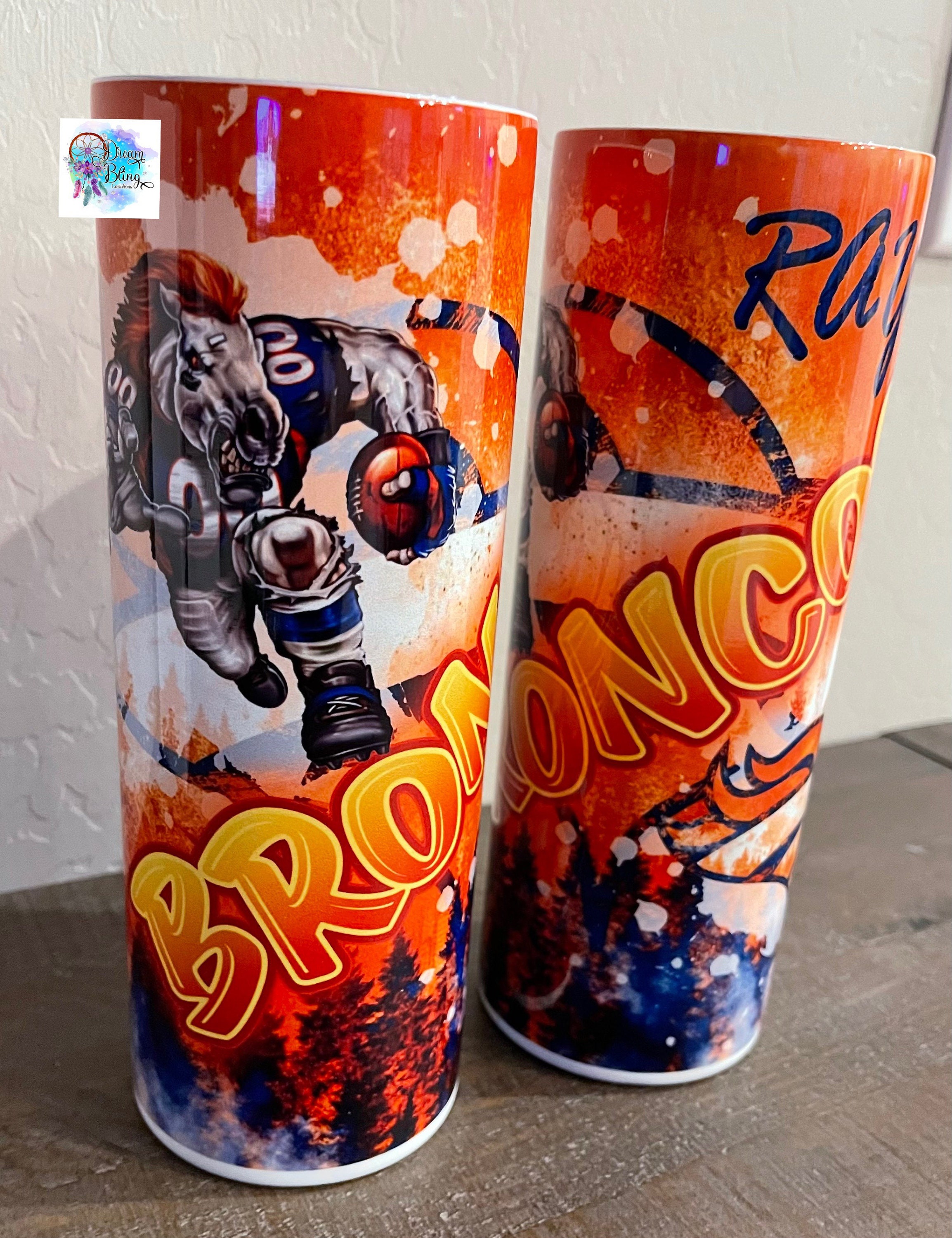 Denver Broncos, 20oz Tumbler, Stainless Steel, Sublimation - Etsy