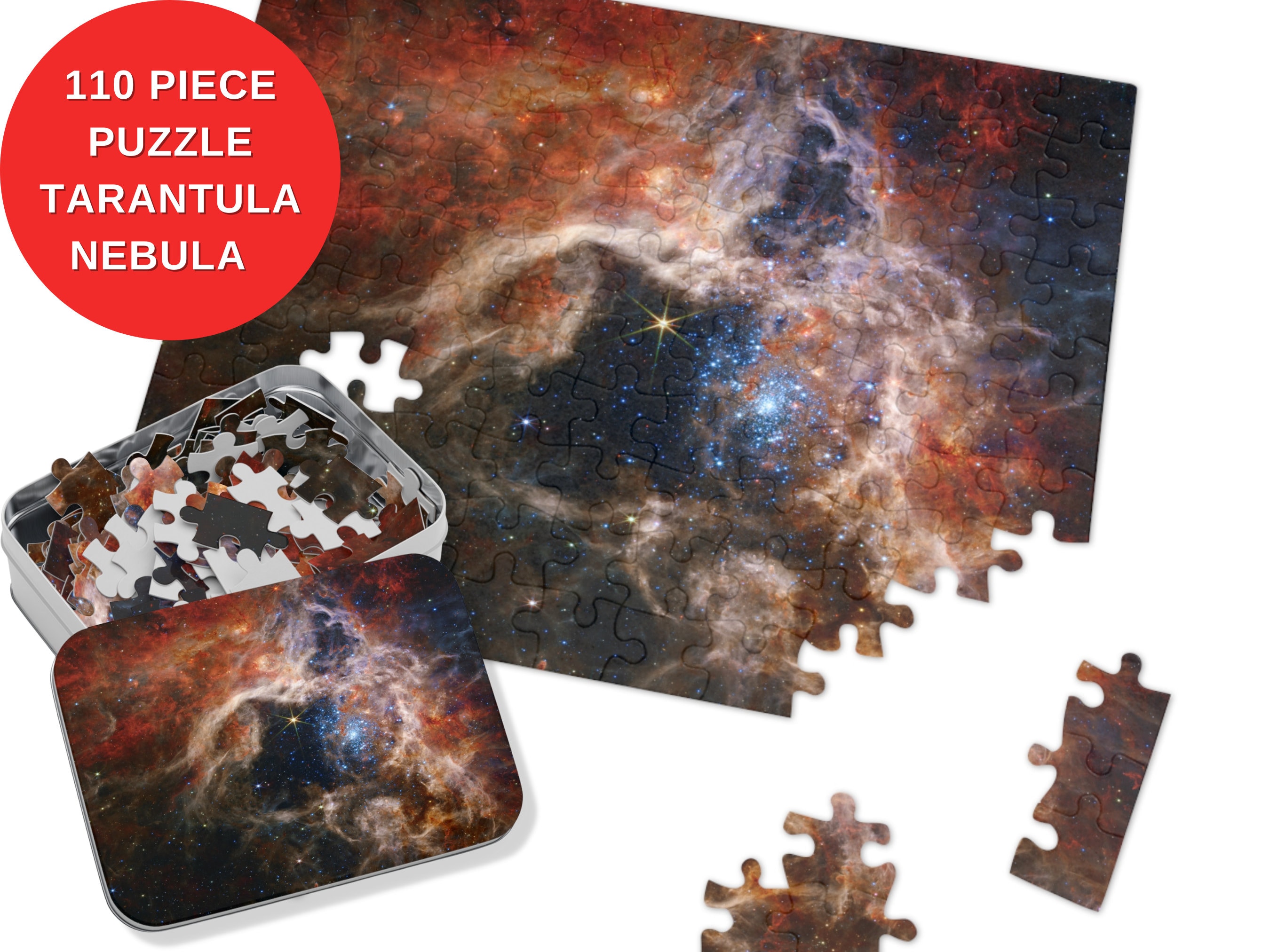 Tarantula Nebula Puzzle: James Webb Telescope, NASA Astronomy Gift ...