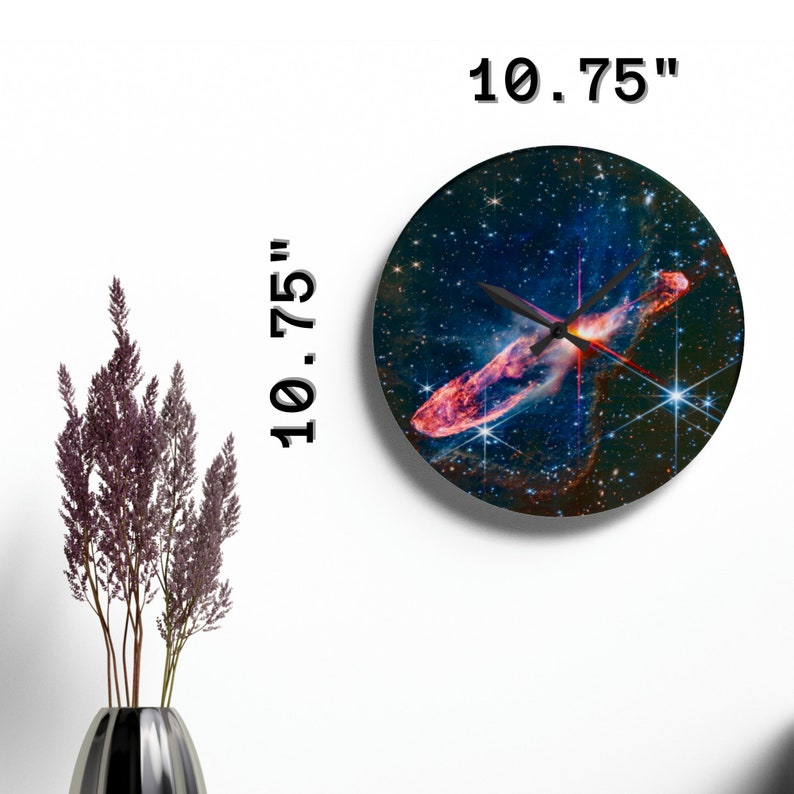 James Webb Space Telescope Acrylic Clock Herbig Haro Nebula Clock Space ...