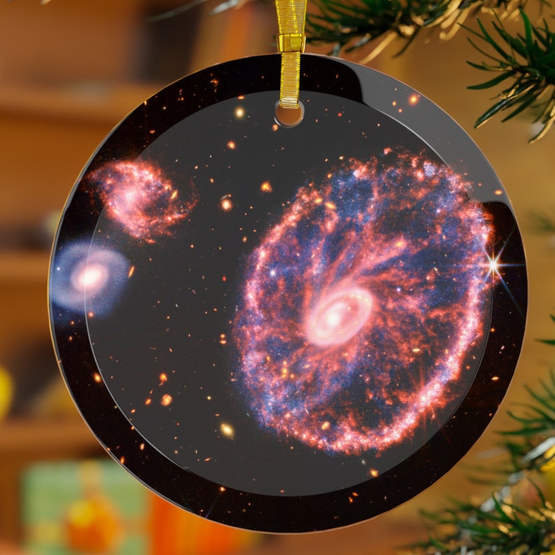James Webb Space Telescope Glass Christmas Tree Ornament Space Ornament ...