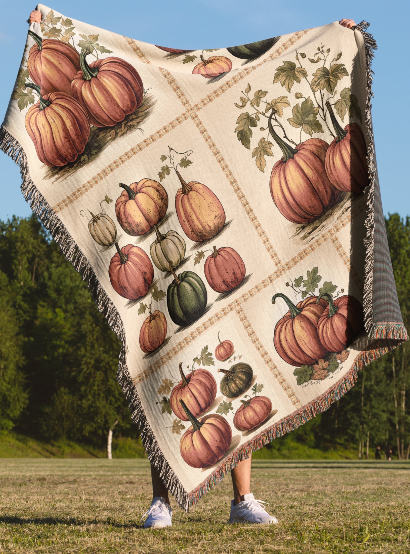 Pumpin Blanket Pumpkin Woven Blanket Halloween Throw Blanket - Etsy