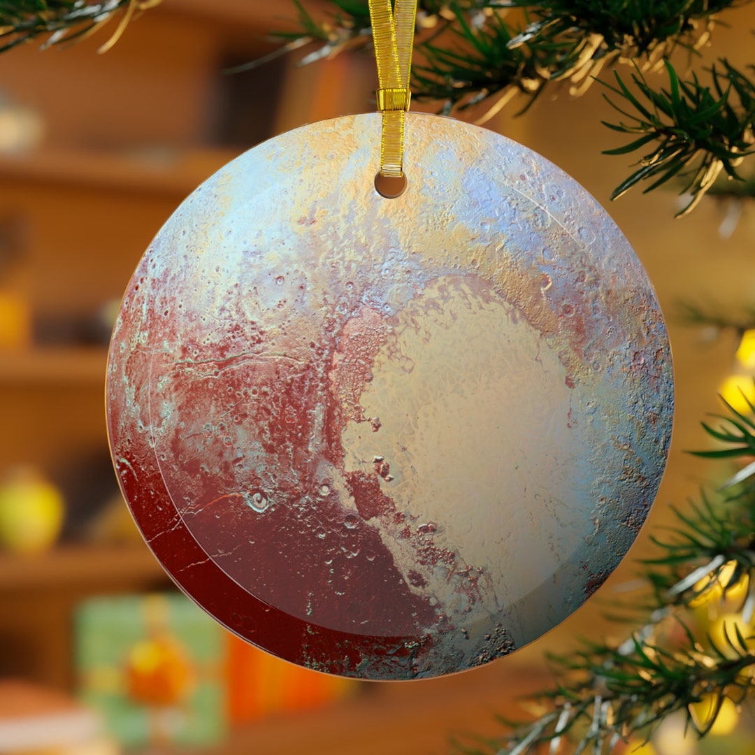 Original Pluto Planet Glass Christmas Tree Ornament | Solar System ...