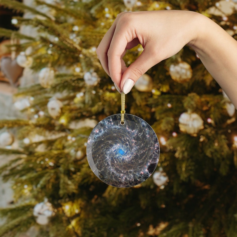 James Webb Space Telescope Glass Christmas Tree Ornament - Etsy