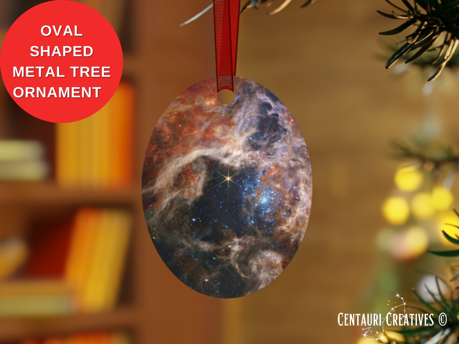 James Webb Space Telescope Tarantula Nebula Metal Christmas Ornaments ...
