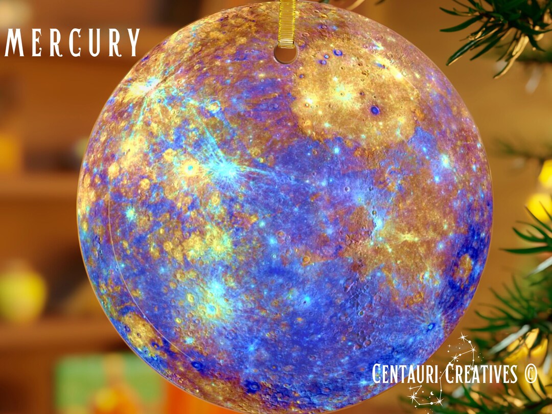 Solar System Ornaments Set Glass Christmas Tree Ornaments NASA - Etsy