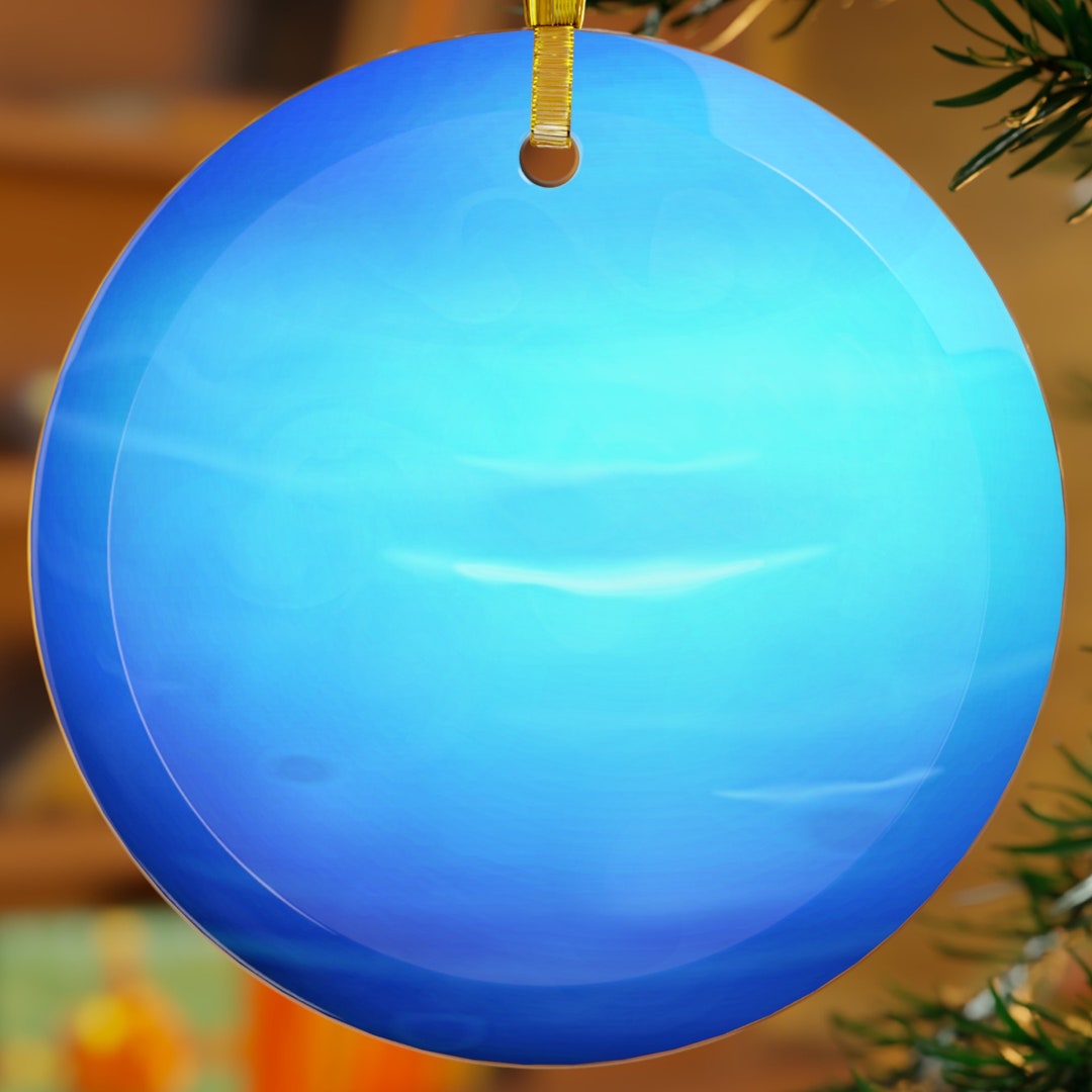 Planet Neptune Glass Christmas Ornaments Solar System Ornaments NASA ...