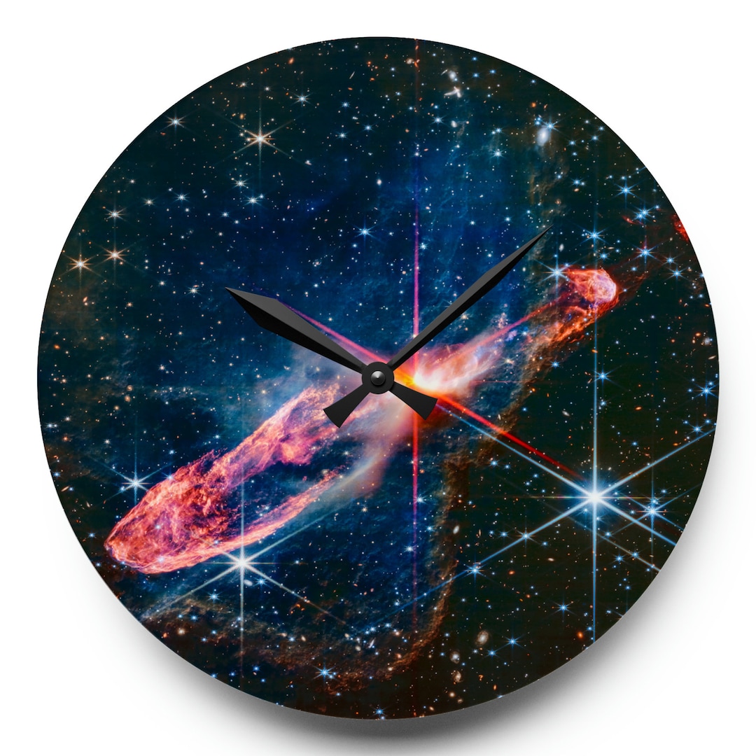 James Webb Space Telescope Acrylic Clock Herbig Haro Nebula Clock Space ...