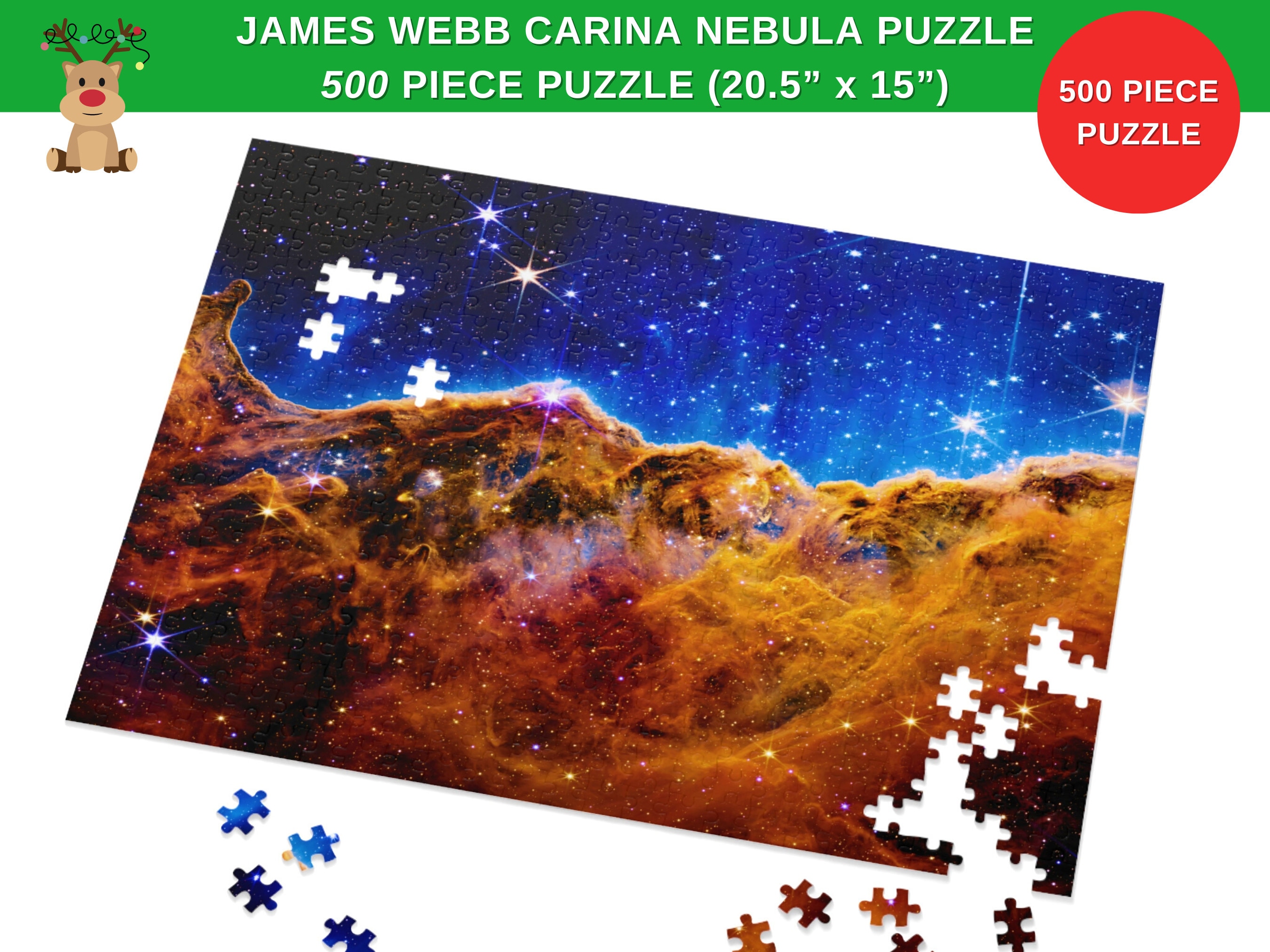 James Webb Space Telescope Jigsaw Puzzles for Adults of Cosmic Cliffs ...