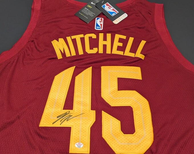 Donovan Mitchell Cleveland Cavaliers Autographed Signed Jersey With COA ...