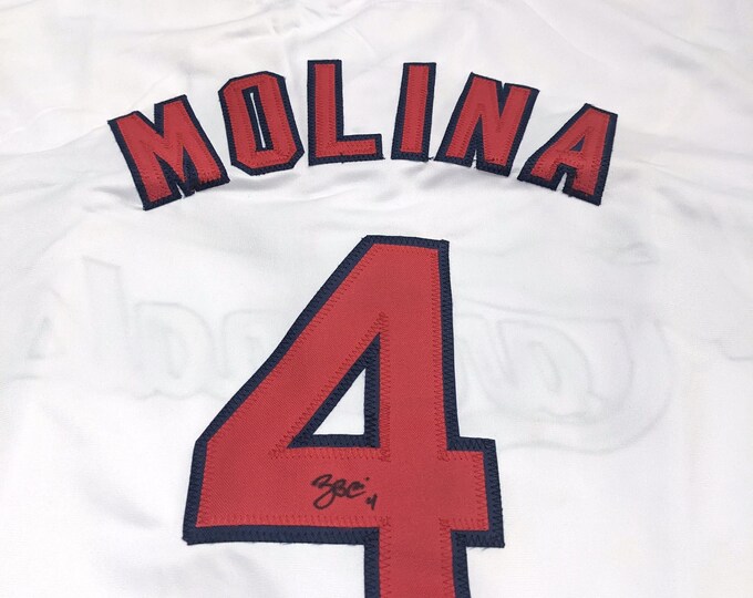 Yadier Molina St. Louis Cardinals Autographed Signed Jersey With COA - Etsy