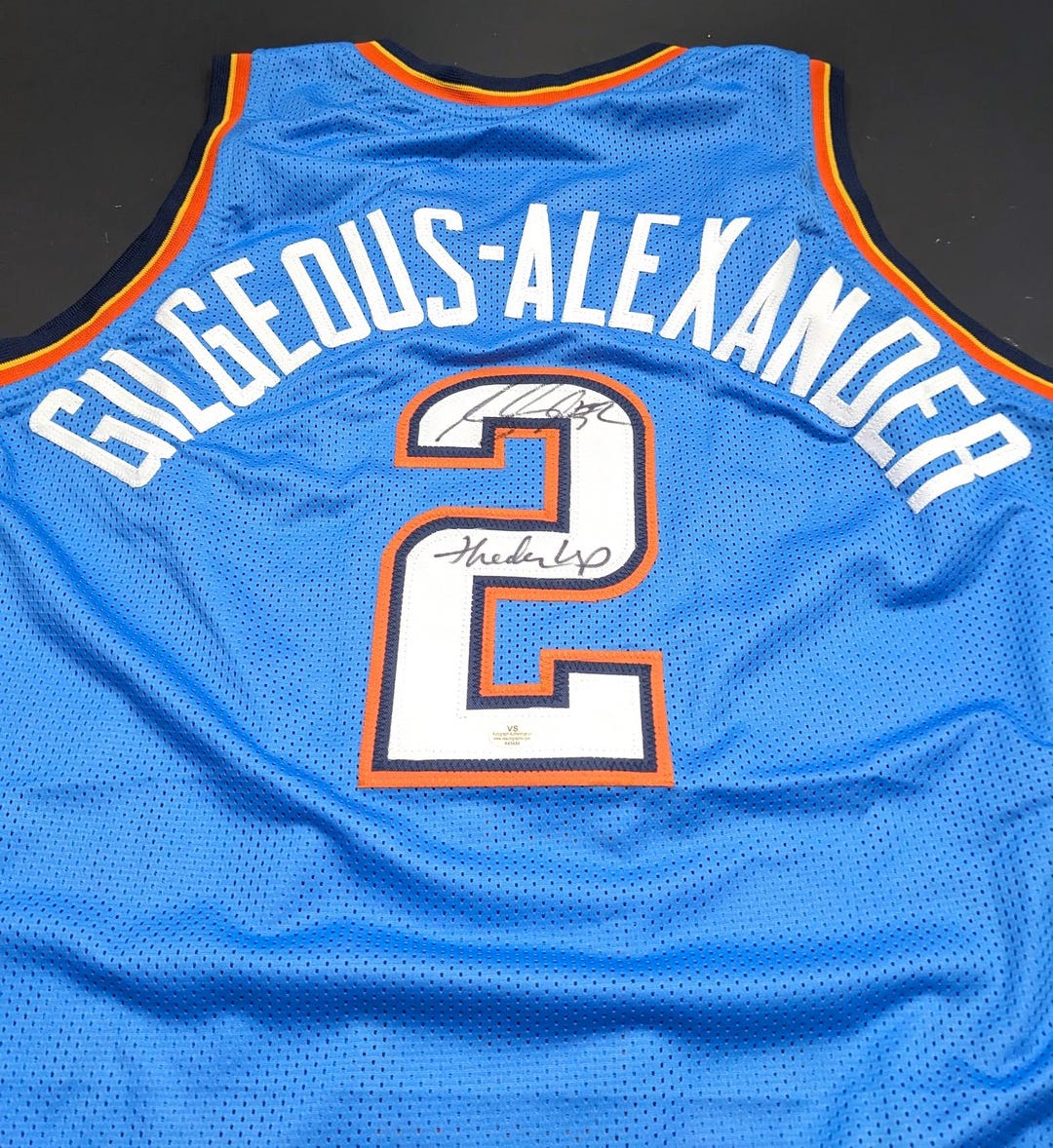 Shai Gilgeous-alexander Oklahoma City Thunder Autographed Signed Jersey ...