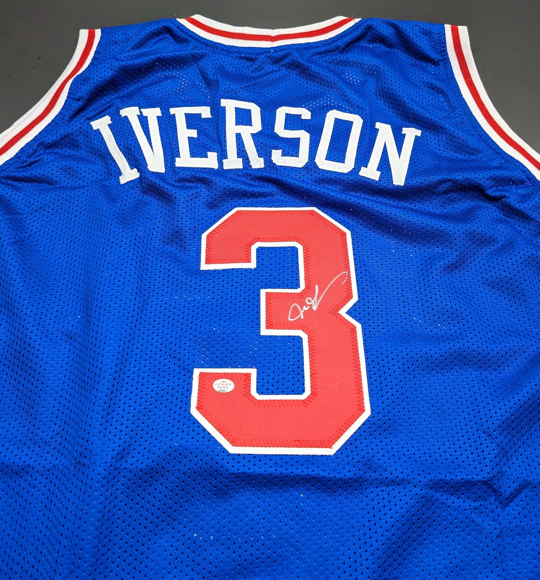 Allen Iverson Philadelphia 76ers Autographed Signed Jersey - Etsy