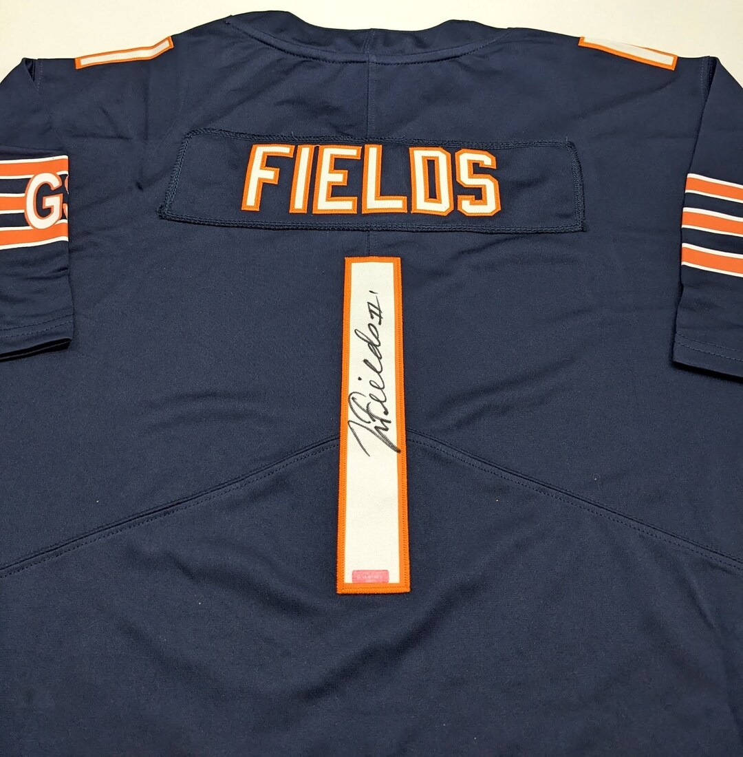 Justin Fields Chicago Bears Autographed Signed Jersey With COA - Etsy