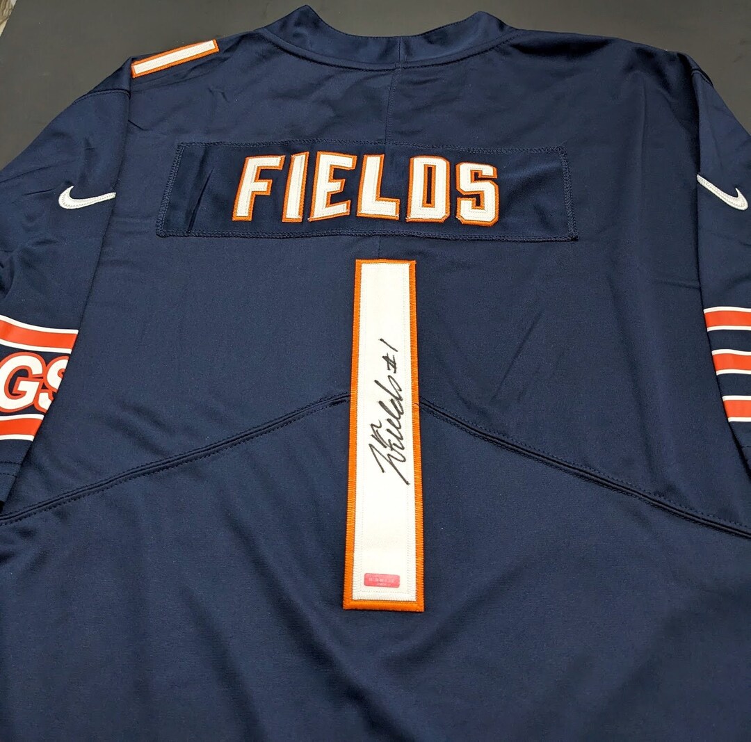 Justin Fields Chicago Bears Autographed Signed Jersey With COA - Etsy
